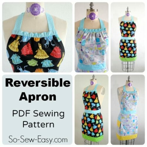 Reversible Apron Pattern - I've got you covered ! | So Sew Easy