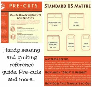 Handy sizing reference sheet | So Sew Easy
