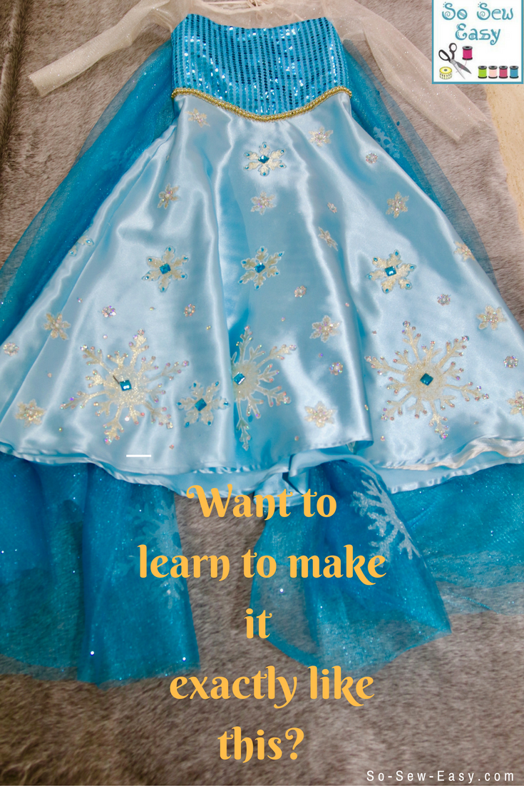 Easy Princess Dress Pattern: Have You Seen Frozen? | So Sew Easy