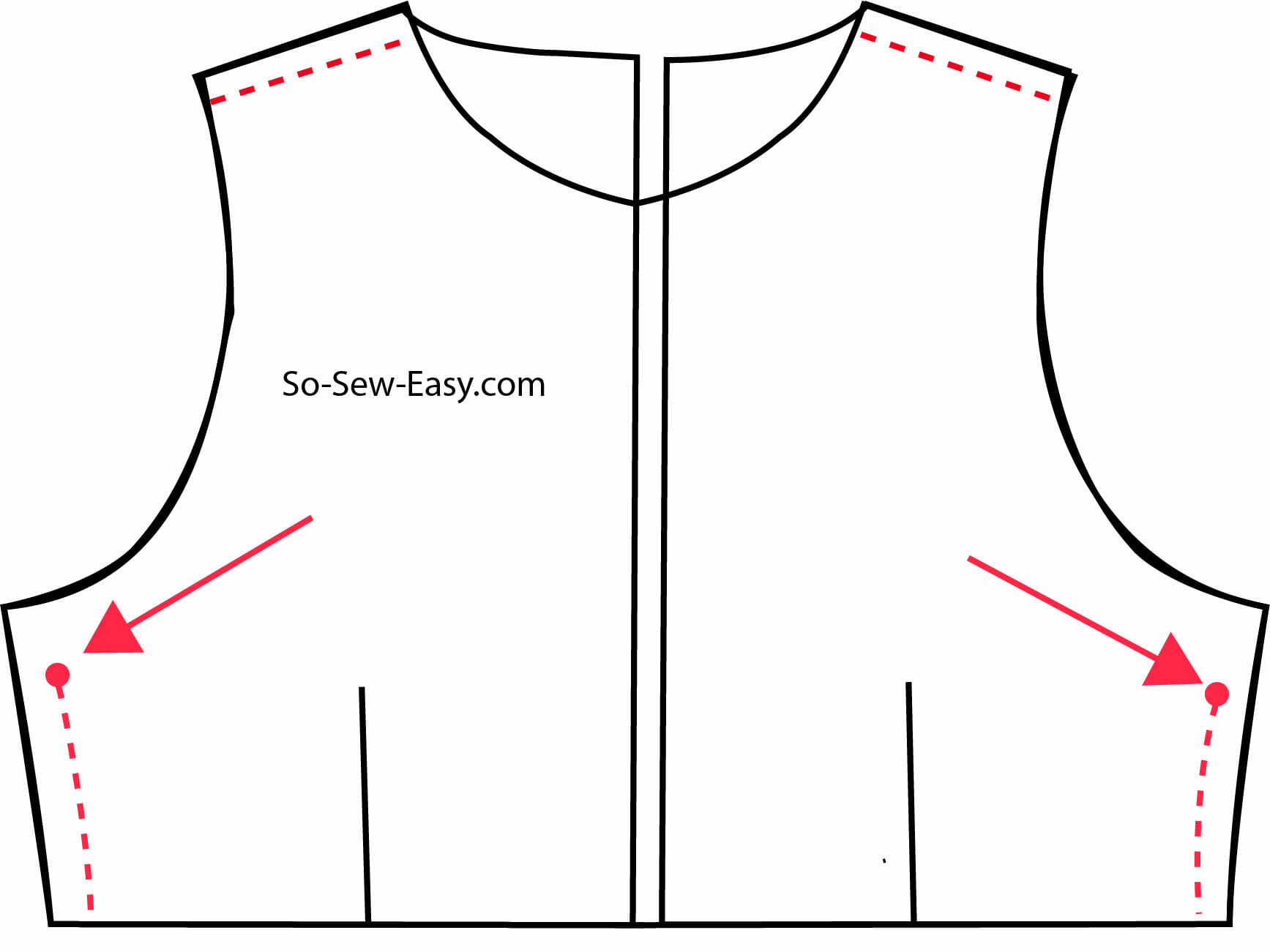 Boho Chic Black Dress Pattern - Great For Casual Fridays - So Sew Easy