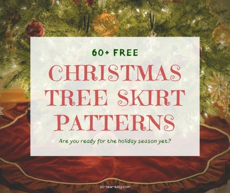 60+ Free Christmas Tree Skirt Patterns | So Sew Easy
