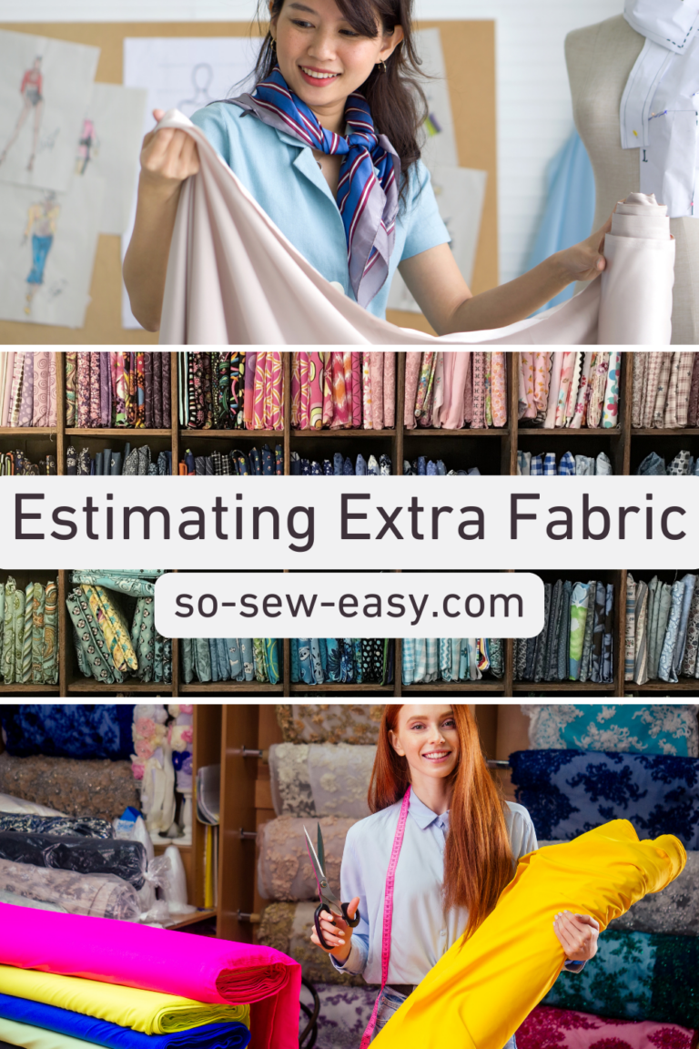 Estimating Extra Fabric For Pattern Matching | So Sew Easy
